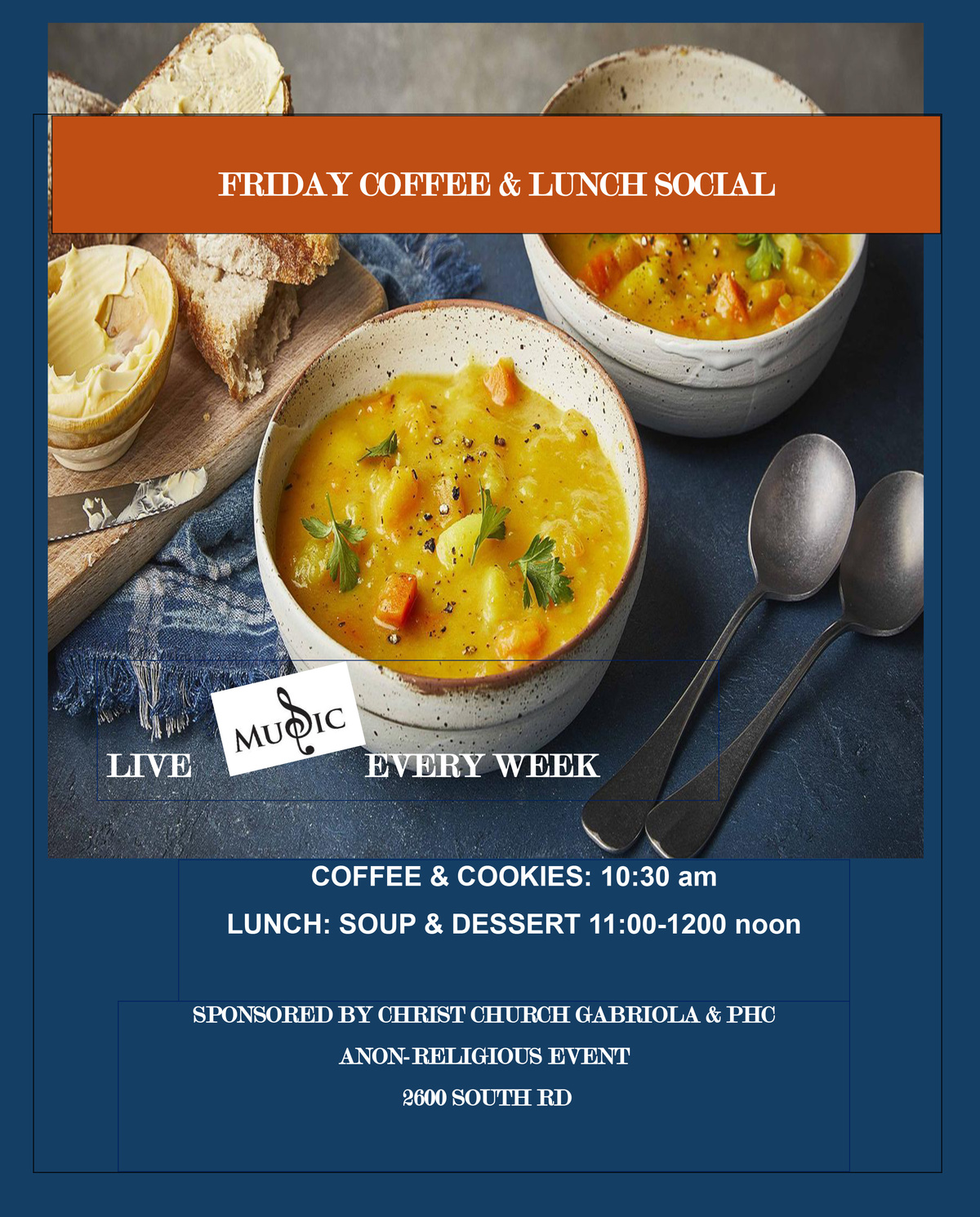 Christ Church Gabriola Coffee and Lunch Social | Christ Church Gabriola