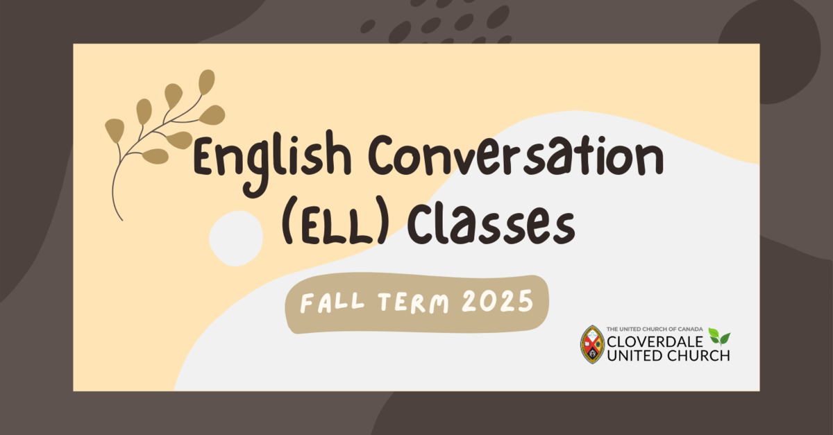 Fall 2025 English Conversation (ELL) Classes | Intercultural Ministry ...