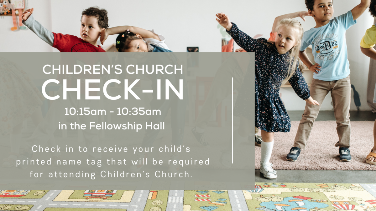 Children's Church Check-In | Erindale Alliance Church