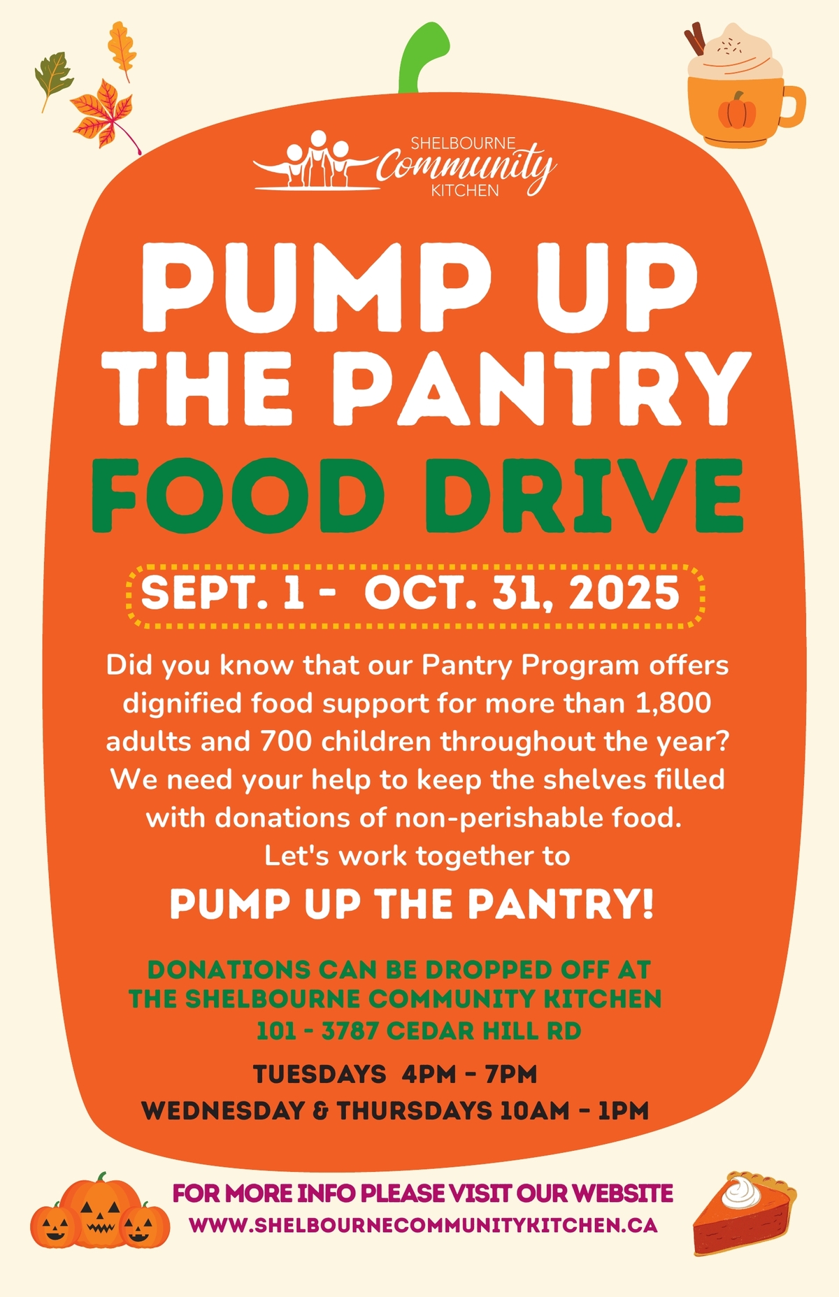 Pump Up The Pantry Food Drive September 1st - October 31st | St. Luke ...