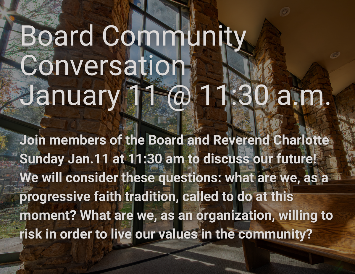 Board Community Conversation | FUUN Board of Directors | First ...