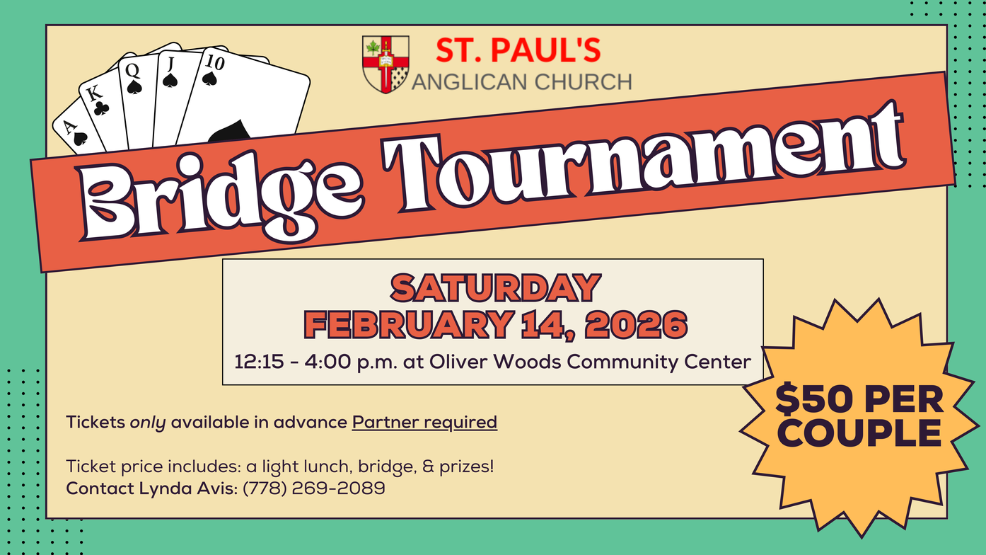 Contract Bridge Tournament | Music | St. Paul's Anglican Church
