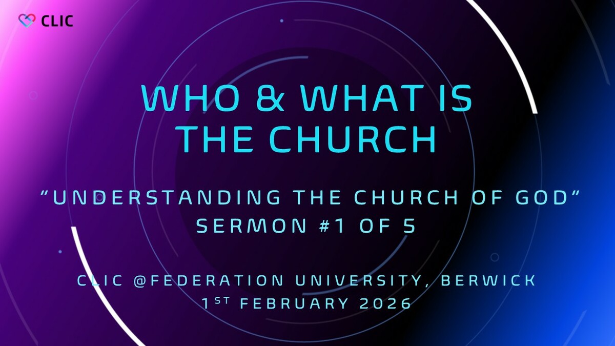 This Week's Sermon: "WHO & WHAT IS THE CHURCH?" by pastor Randel Fang ...