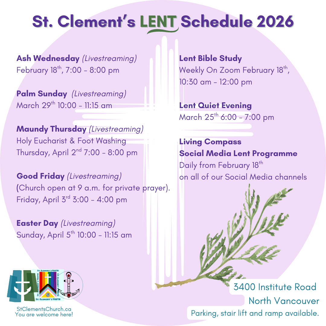 Lent at-a-glance | Worship and Faith Resources | St. Clement's Anglican ...