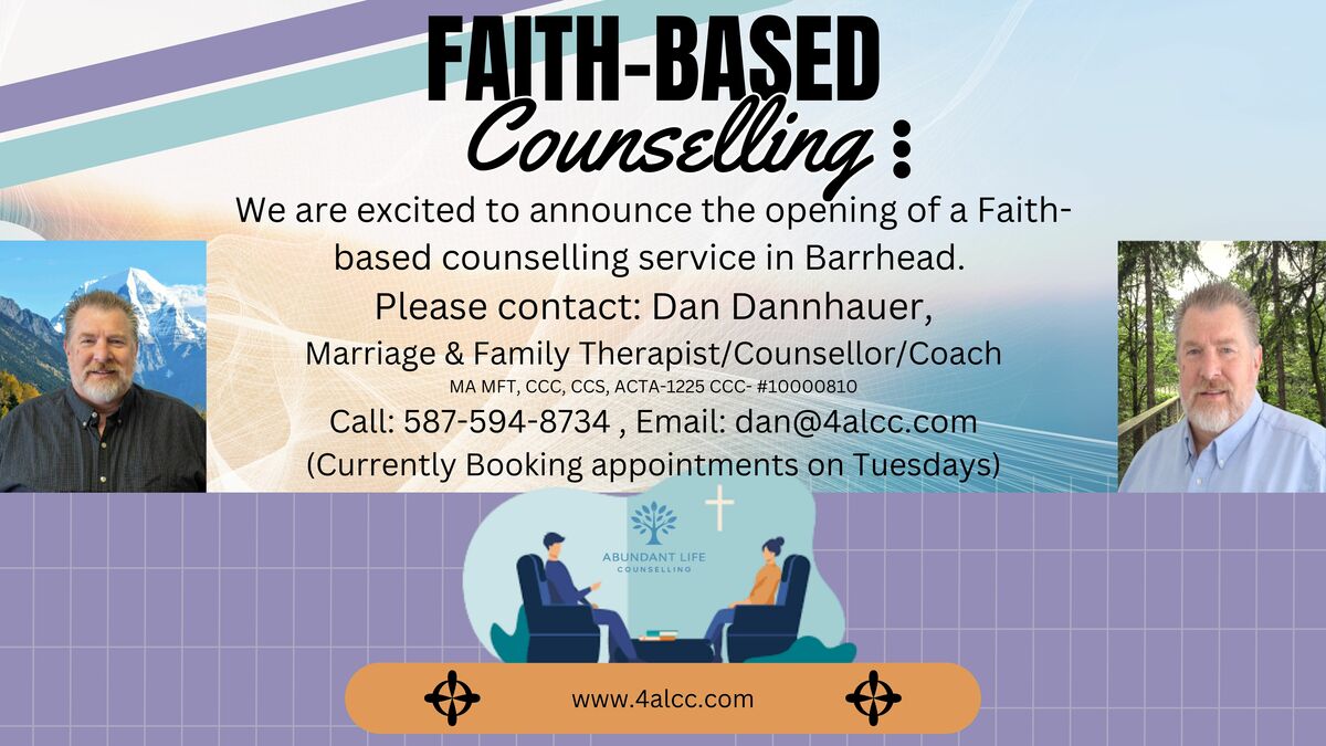 Faith-Based Counselling - Dan Dannhauer | BETHEL PENTECOSTAL CHURCH